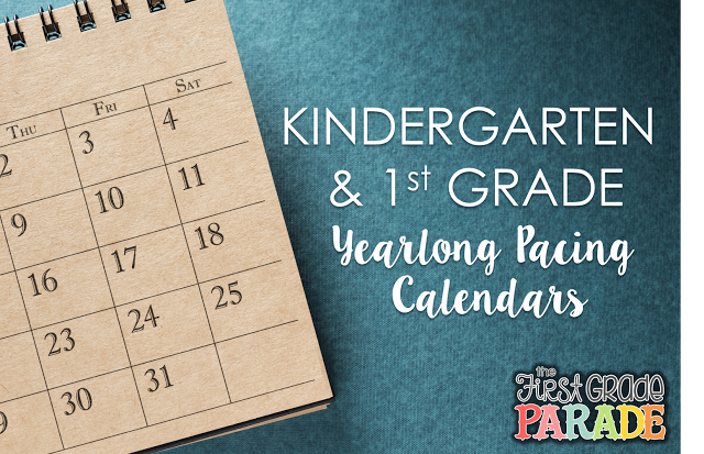 Year Long Planning & Pacing Guide (K & 1st Grades) - Cara Carroll