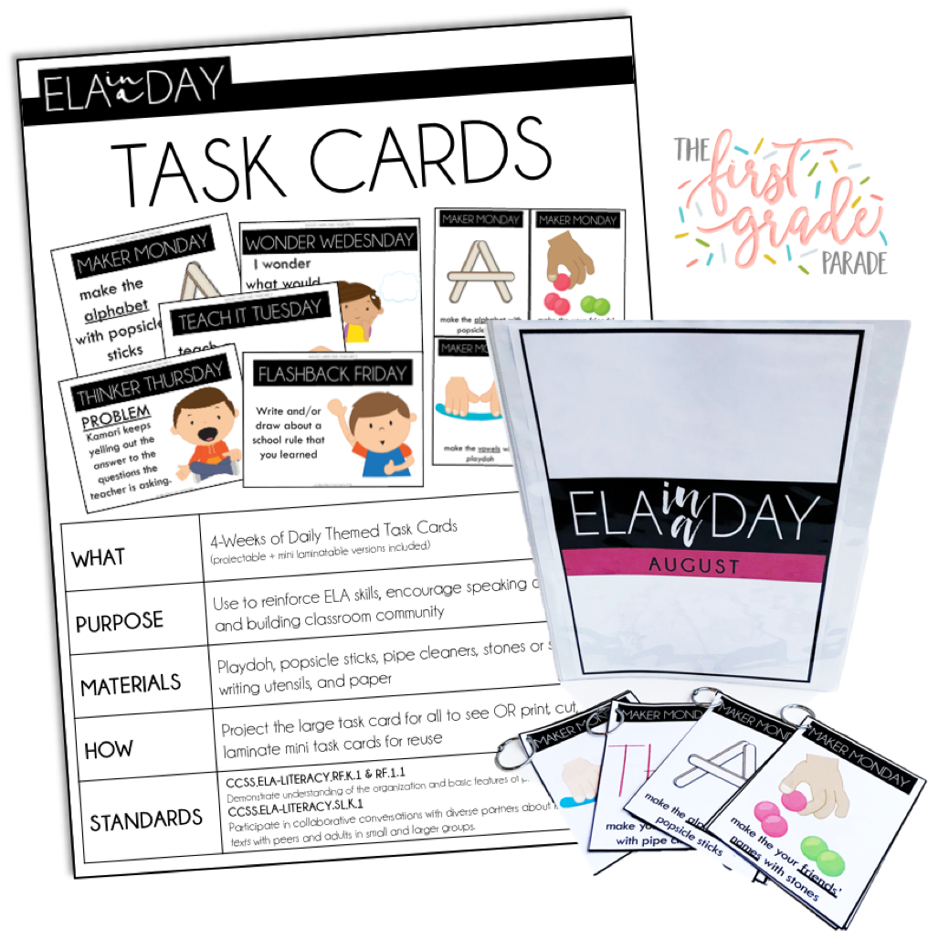 ELA in a Day -Back to School - Cara Carroll