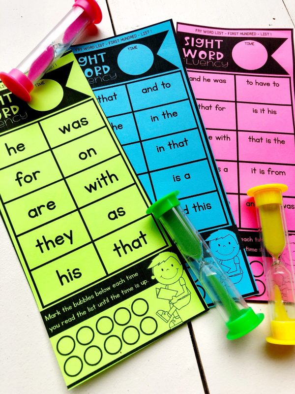 Sight Word Fluency - Cara Carroll