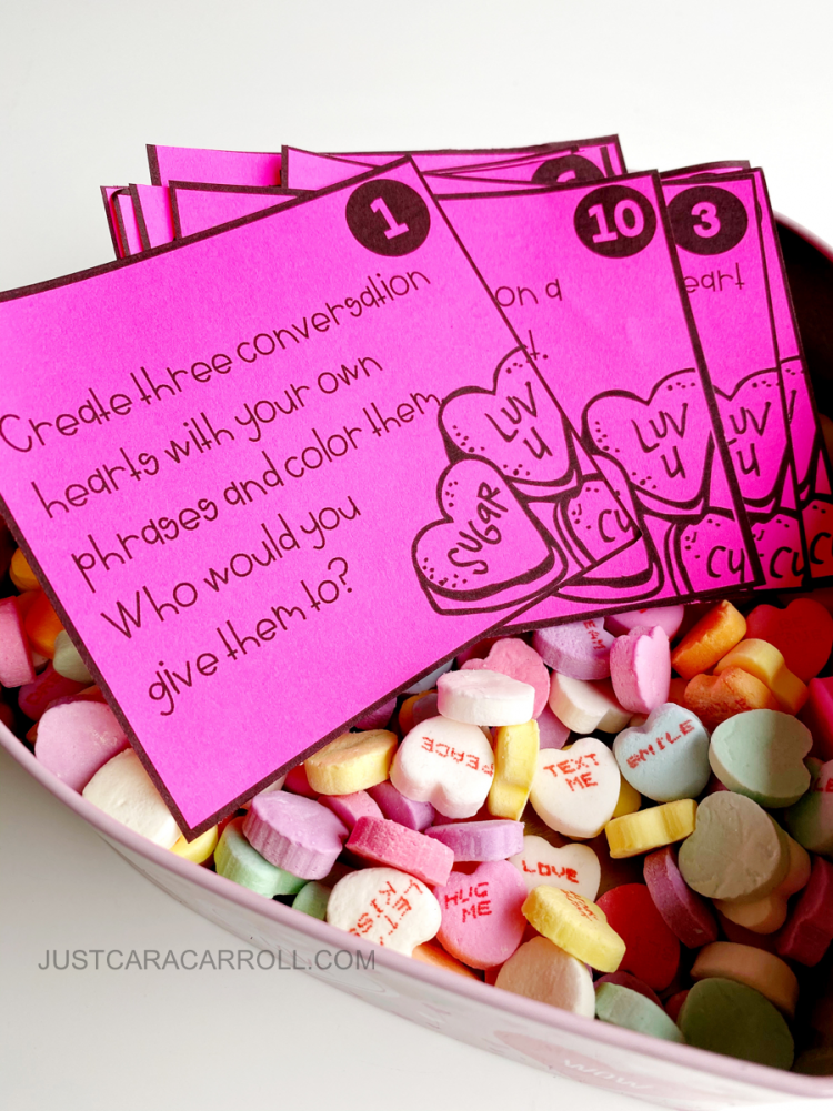 6 Conversation Heart Activities - Cara Carroll