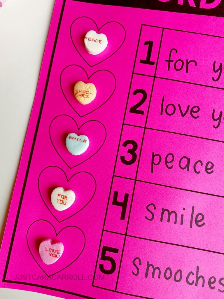 6 Conversation Heart Activities - Cara Carroll